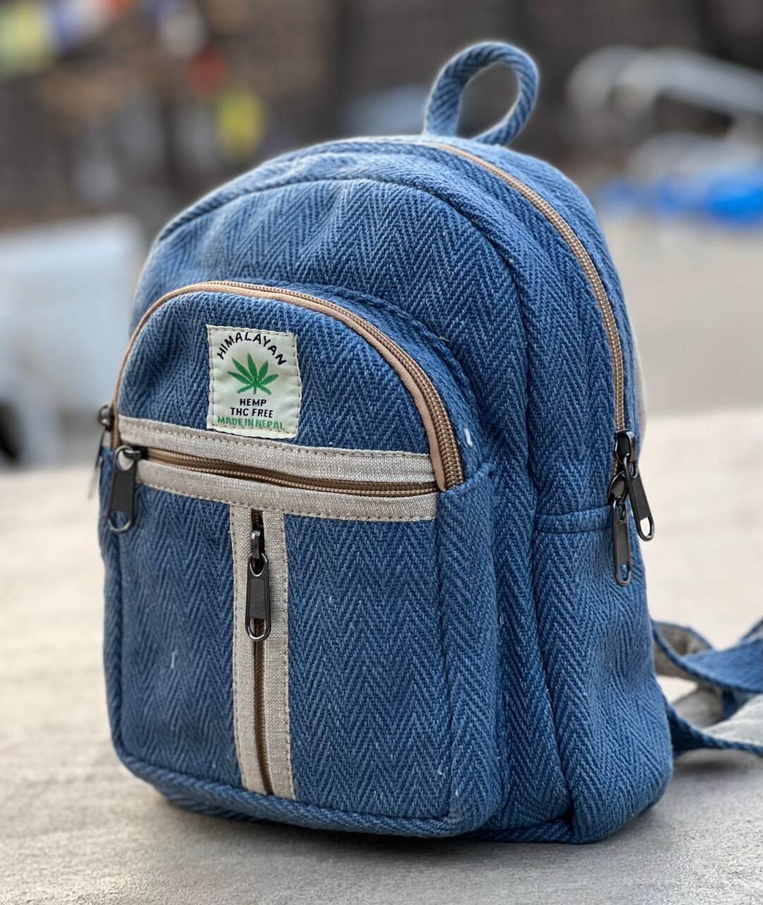 Small Lightweight Minipack Handmade Himalayan Hemp Travel, Hiking ...