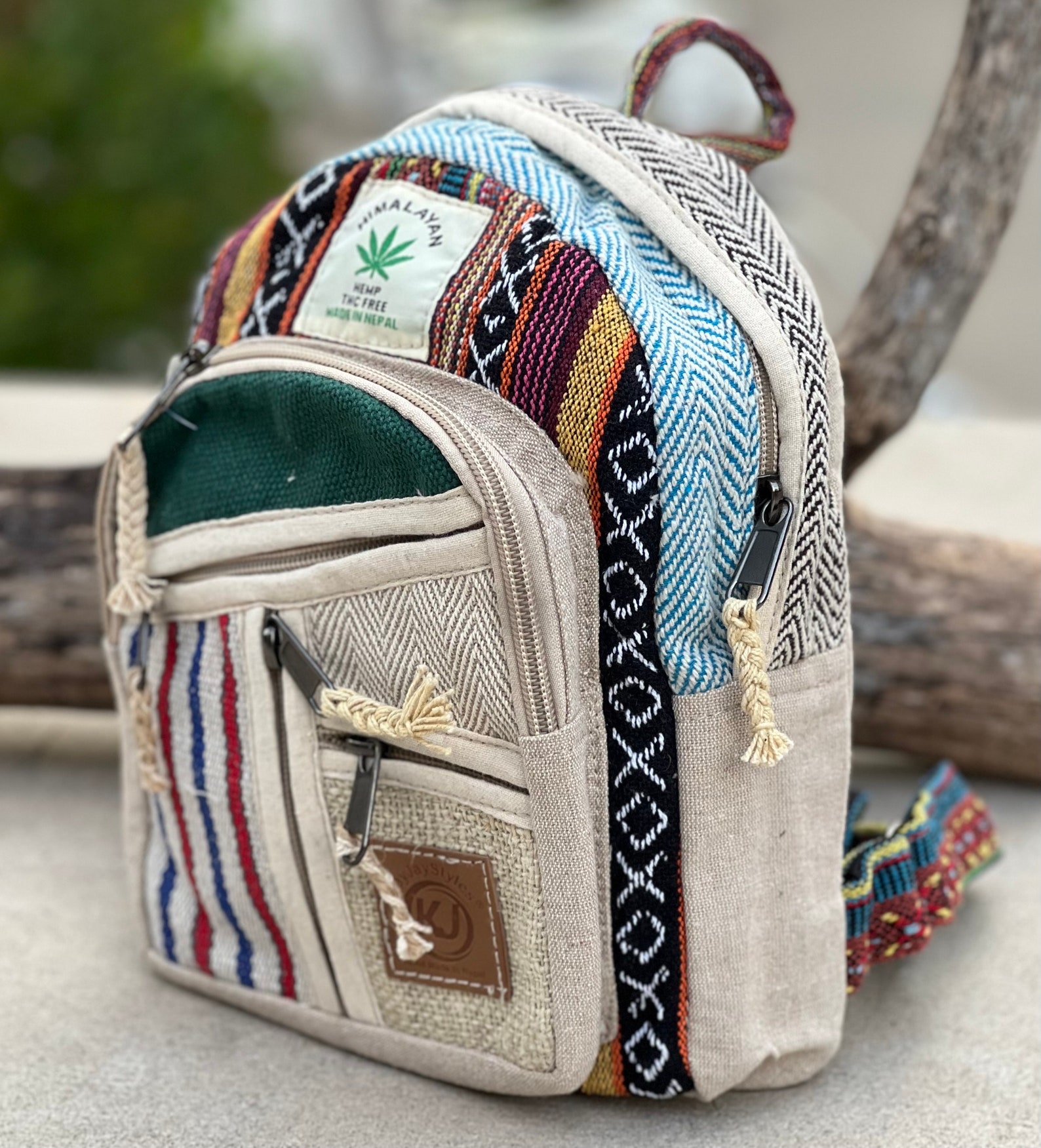 Small Lightweight Minipack Handmade Himalayan Hemp Travel, Hiking ...