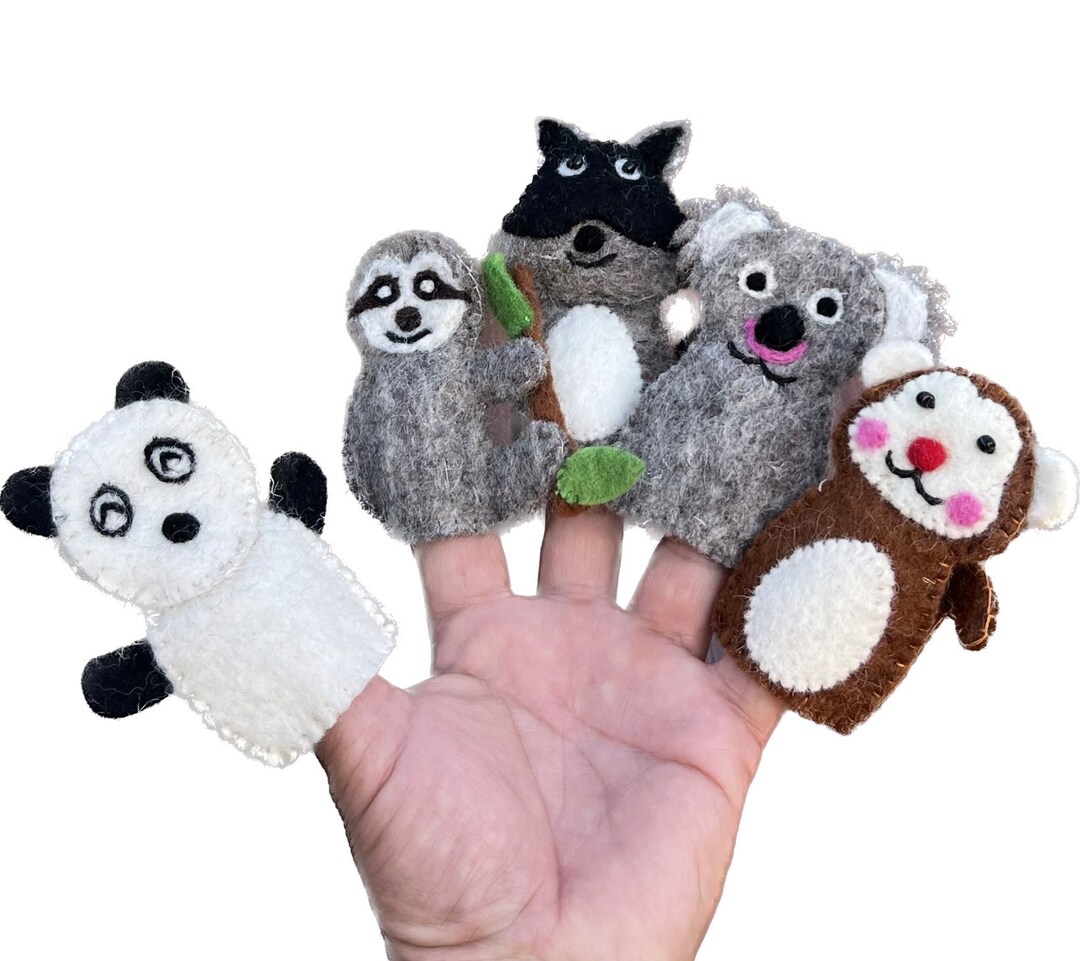 Finger Puppets, Animal Puppets, Forest Animals, Finger Game Felt ...