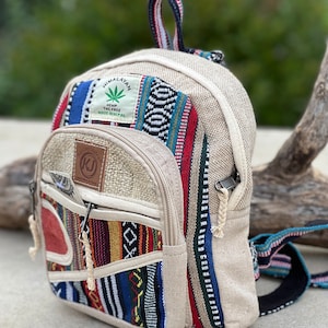 Small Lightweight Minipack Handmade Himalayan Hemp Travel, Hiking ...