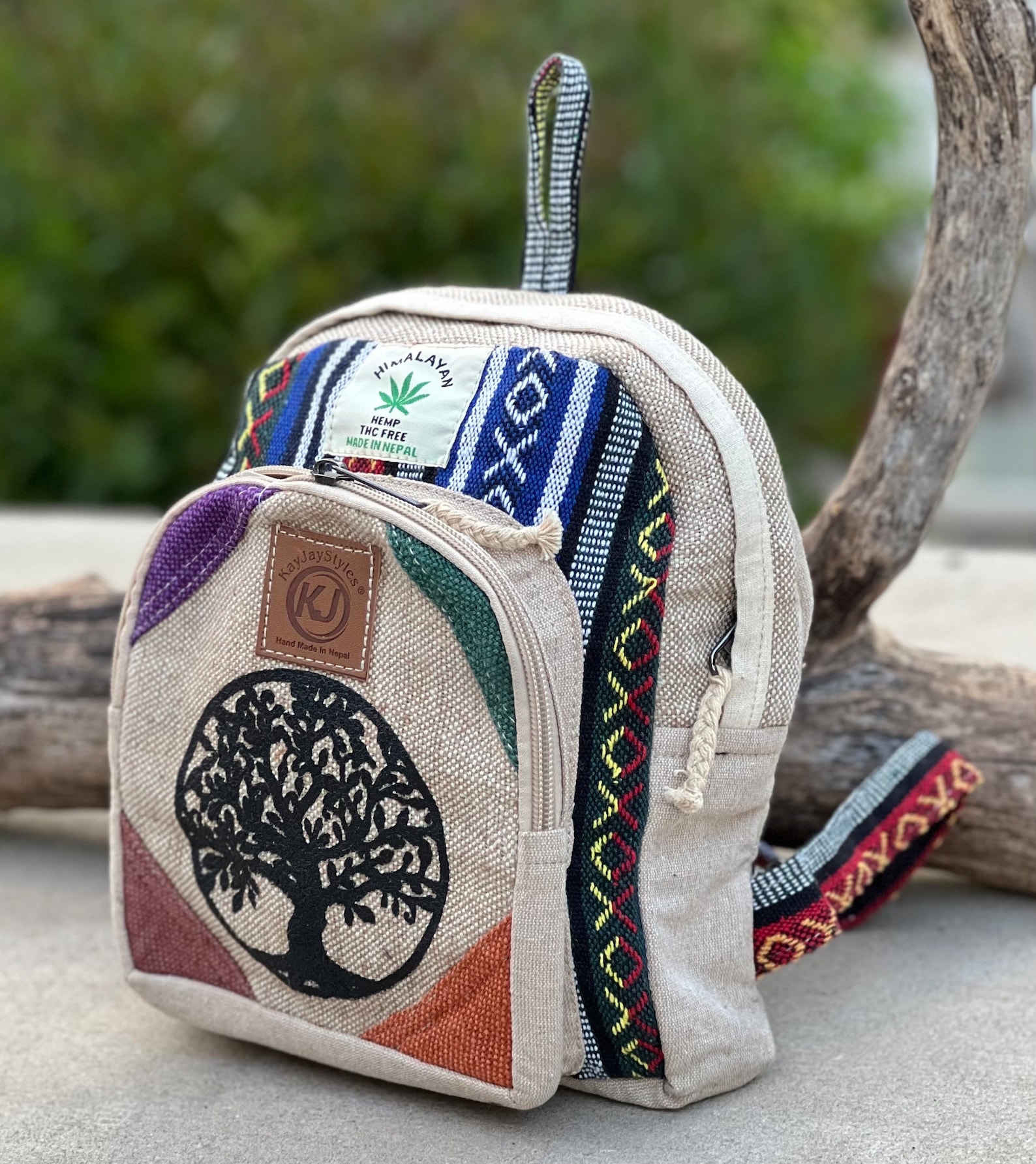 Small Lightweight Minipack Handmade Himalayan Hemp Travel, Hiking ...