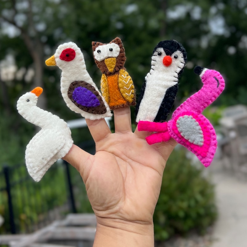 Finger Puppet Set - Etsy