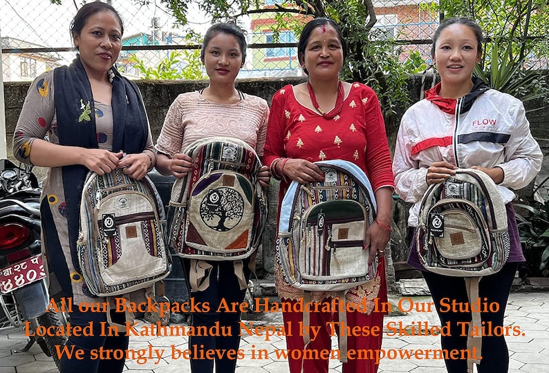 Small Lightweight Daypack Backpack Handmade Himalayan Hemp - Etsy