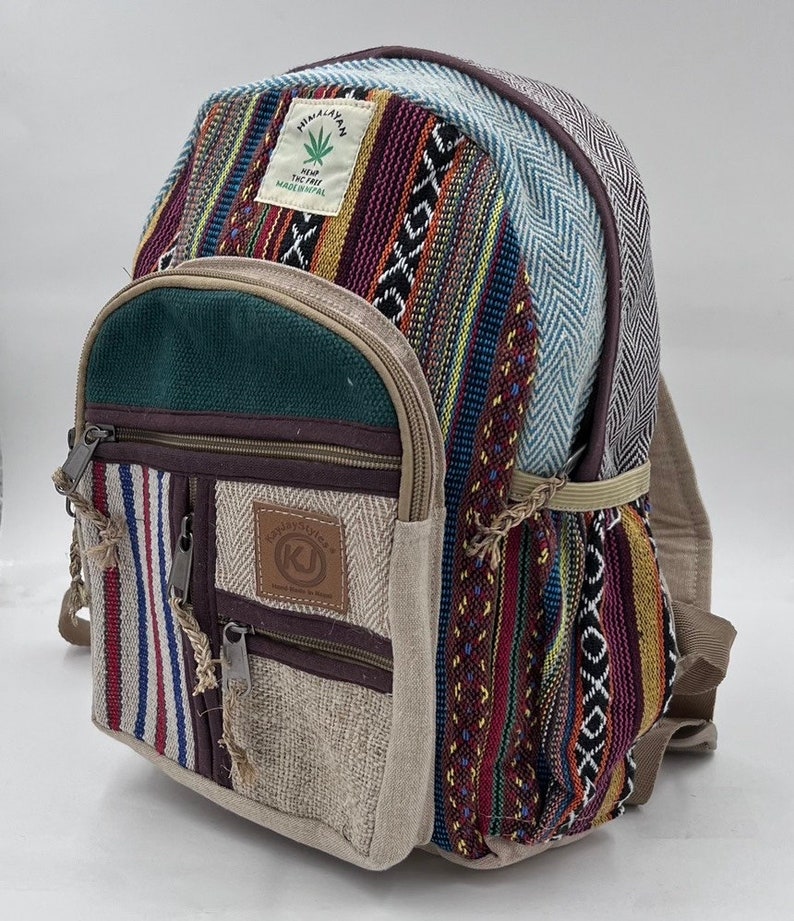 Small Lightweight Daypack Backpack Handmade Himalayan Hemp - Etsy