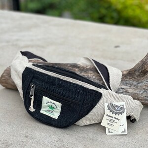 Eco-friendly Boho Hippie Style Hemp Fanny Pack Hip Waist Bag for Hiking ...