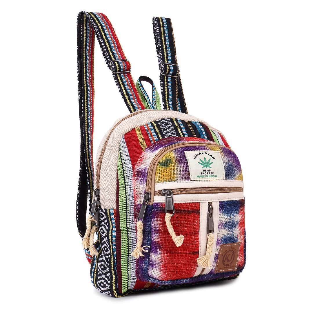 Small Lightweight Minipack Handmade Himalayan Hemp Travel, Hiking ...