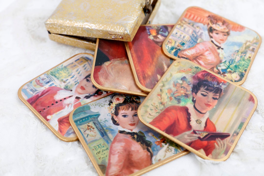 Win El Ware Coasters (set of 6) - Elegant Ladies Design, Made in ...