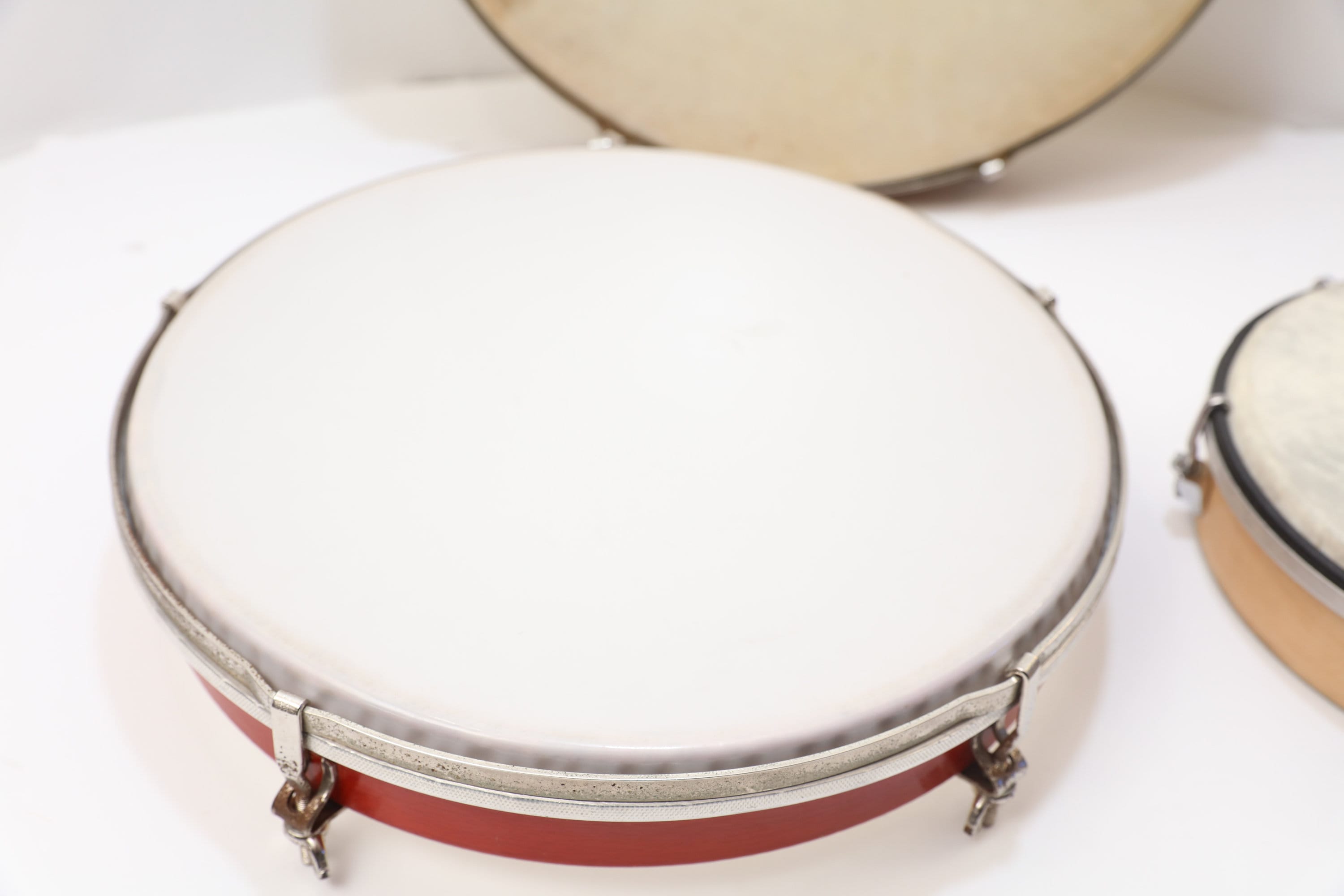 Set of 3 different sized tamborines / hand drums | Etsy