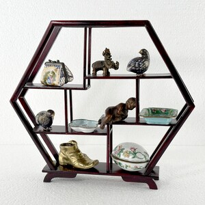 Display Rack Made of Wood, Chinese Style, Chicken Wing Wooden Frame ...