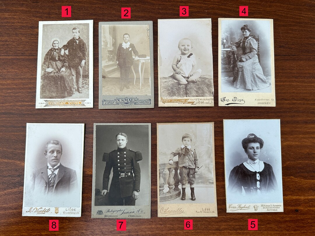 1 CDV Cards Photos, Various Antique Photographs - Etsy