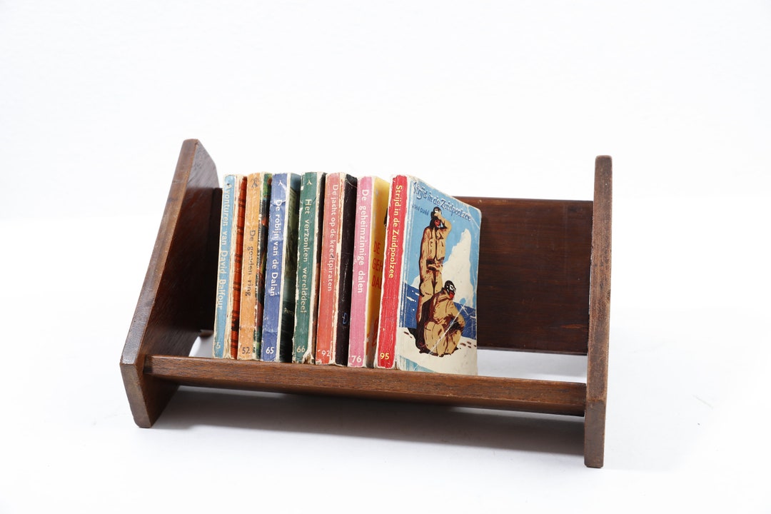 Wooden Book Stand Small, Book Holder, Book Cradle, Bookshelf, Book ...