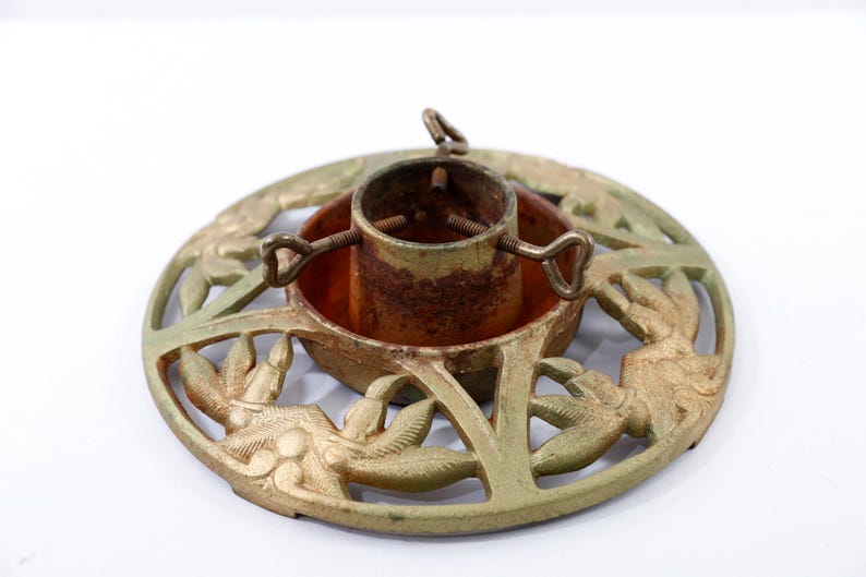 Vintage Cast Iron Christmas Tree Stand, Rusted Farmhouse Decor - Etsy UK