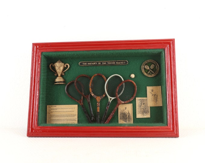 The History of the Tennis Racket Diorama - Etsy