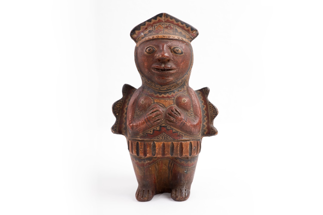 South American Terracotta Figurines, Pachamama Statue, Rare Terracotta ...