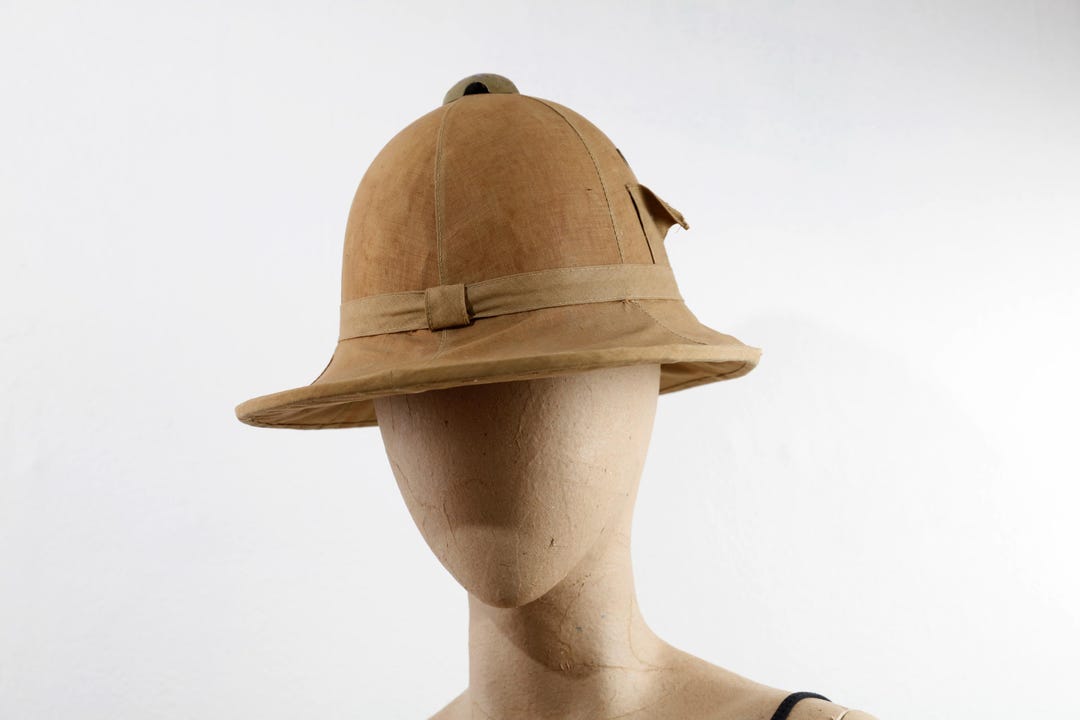 Italian Model 1928 Tropical Sun Helmet, Missing the Leather Chinstrap ...