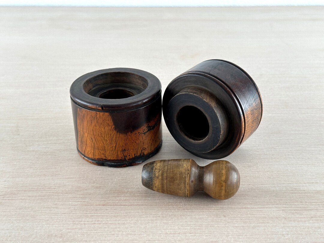 Wooden Box to Make Buttons With 1800s, for Making Fabric Covered ...