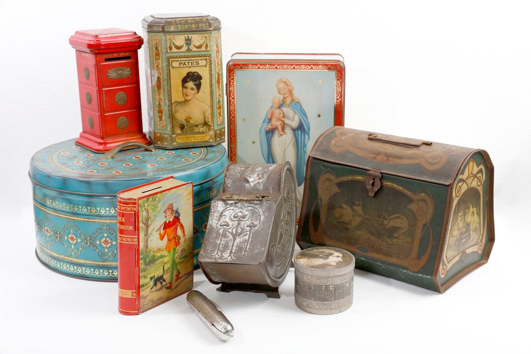 Rare Storage Vintage Decorative Tins & Boxes Asian Decor, Florentine ...