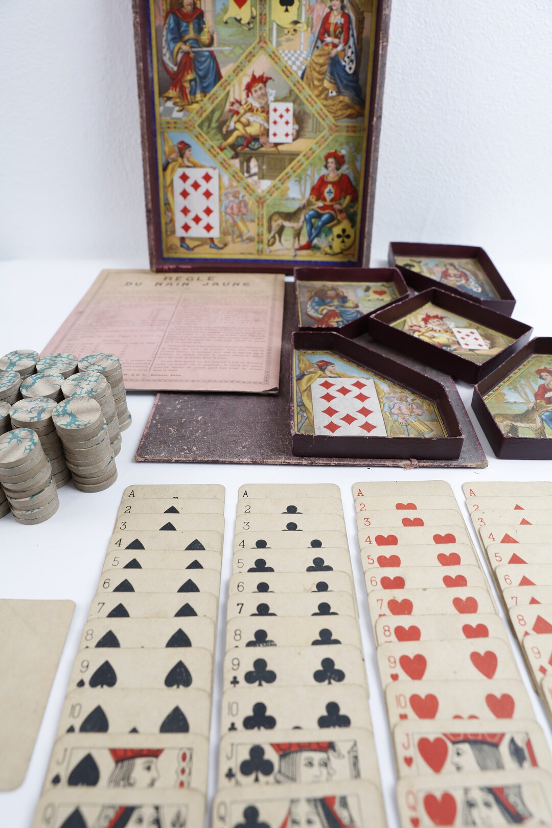 Game of Nain Jaune or Yellow Dwarf, Antique Game, French Game. - Etsy