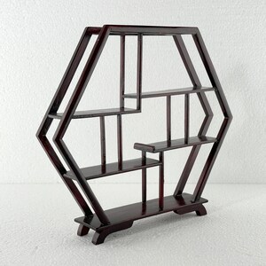 Display Rack Made of Wood, Chinese Style, Chicken Wing Wooden Frame ...