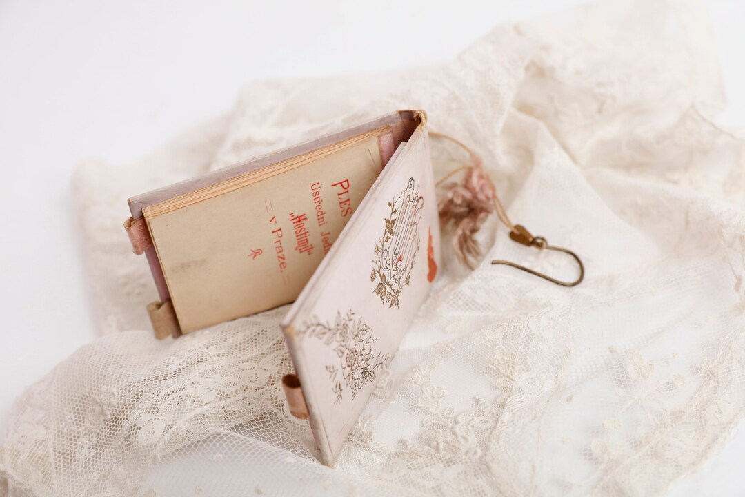 Vintage 1898 Prague Dance Card Book With Mirror - Etsy