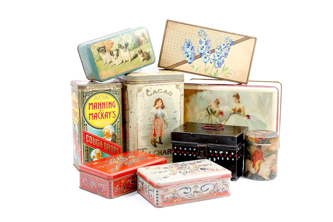 Collection of Beautiful Decorative Vintage Tins, Choose 1 or More ...