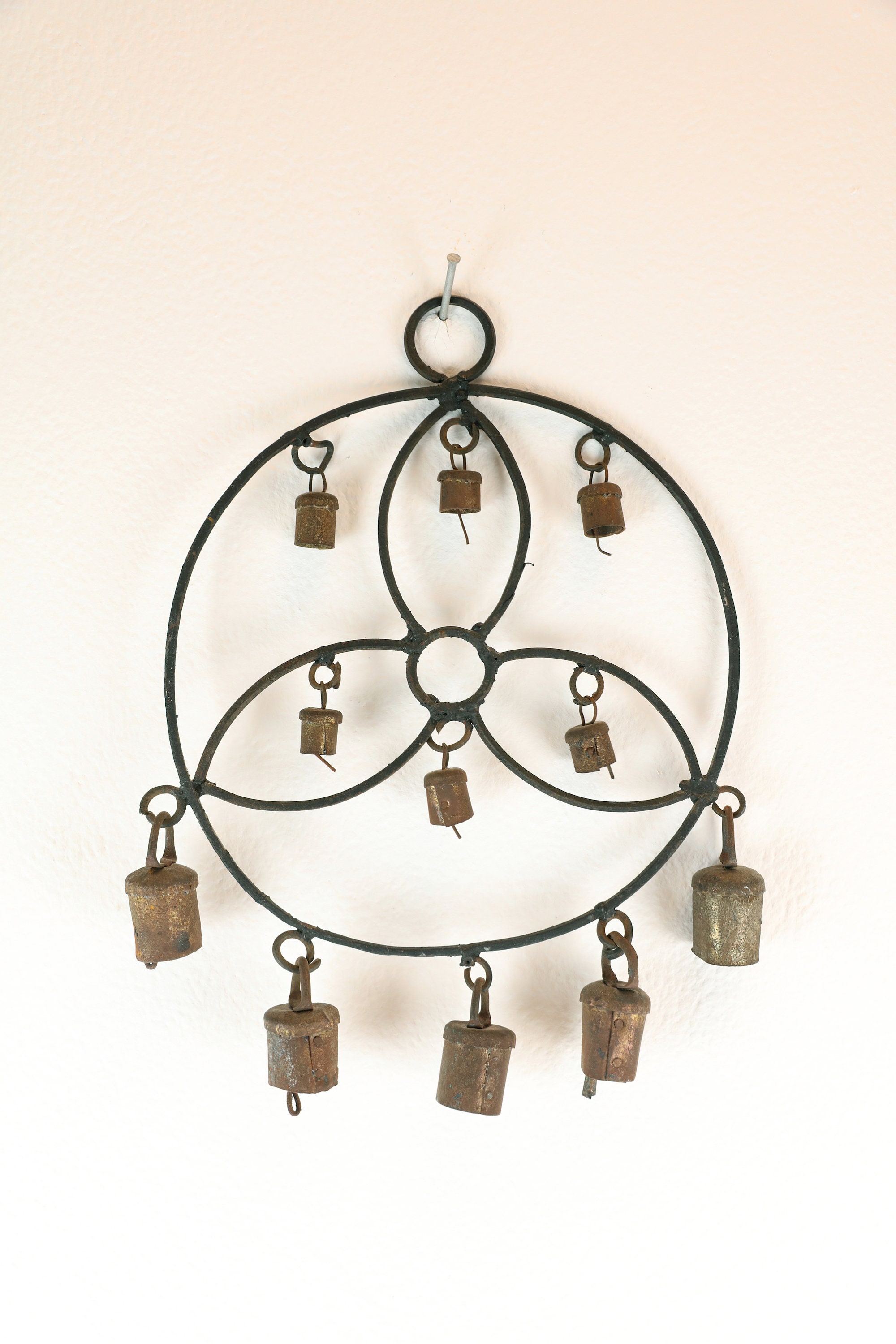 Circle Wind Chime With Two Sizes of Bells - Etsy