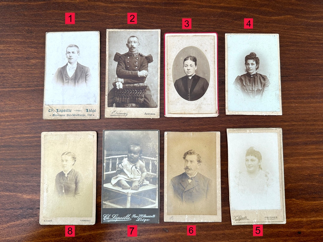 1 CDV Cards Photos, Various Antique Photographs - Etsy