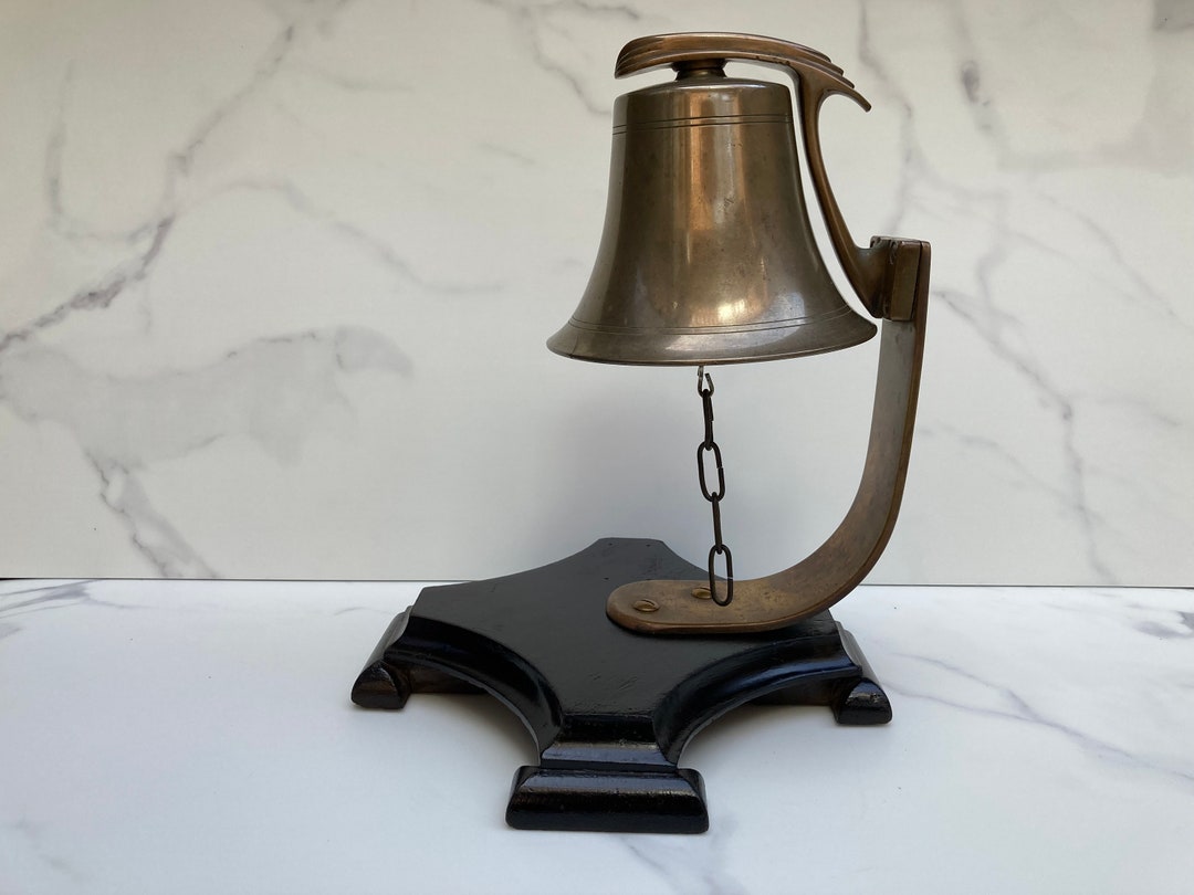 Desktop Bell From 1948 on Refurbished Wooden Plateau, Art Deco - Etsy