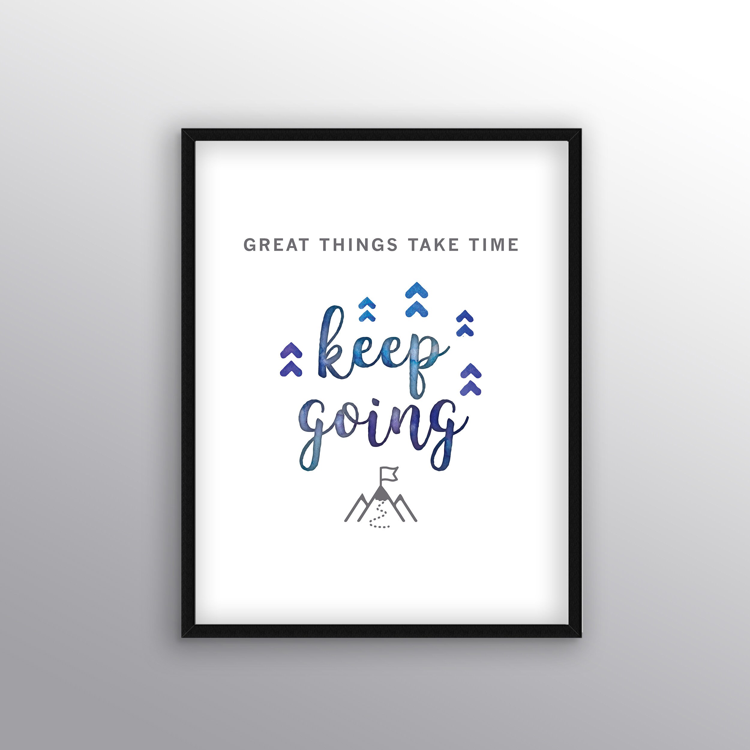 Watercolor Quote, Set of 3 Posters, Inspirational Wall Art ...