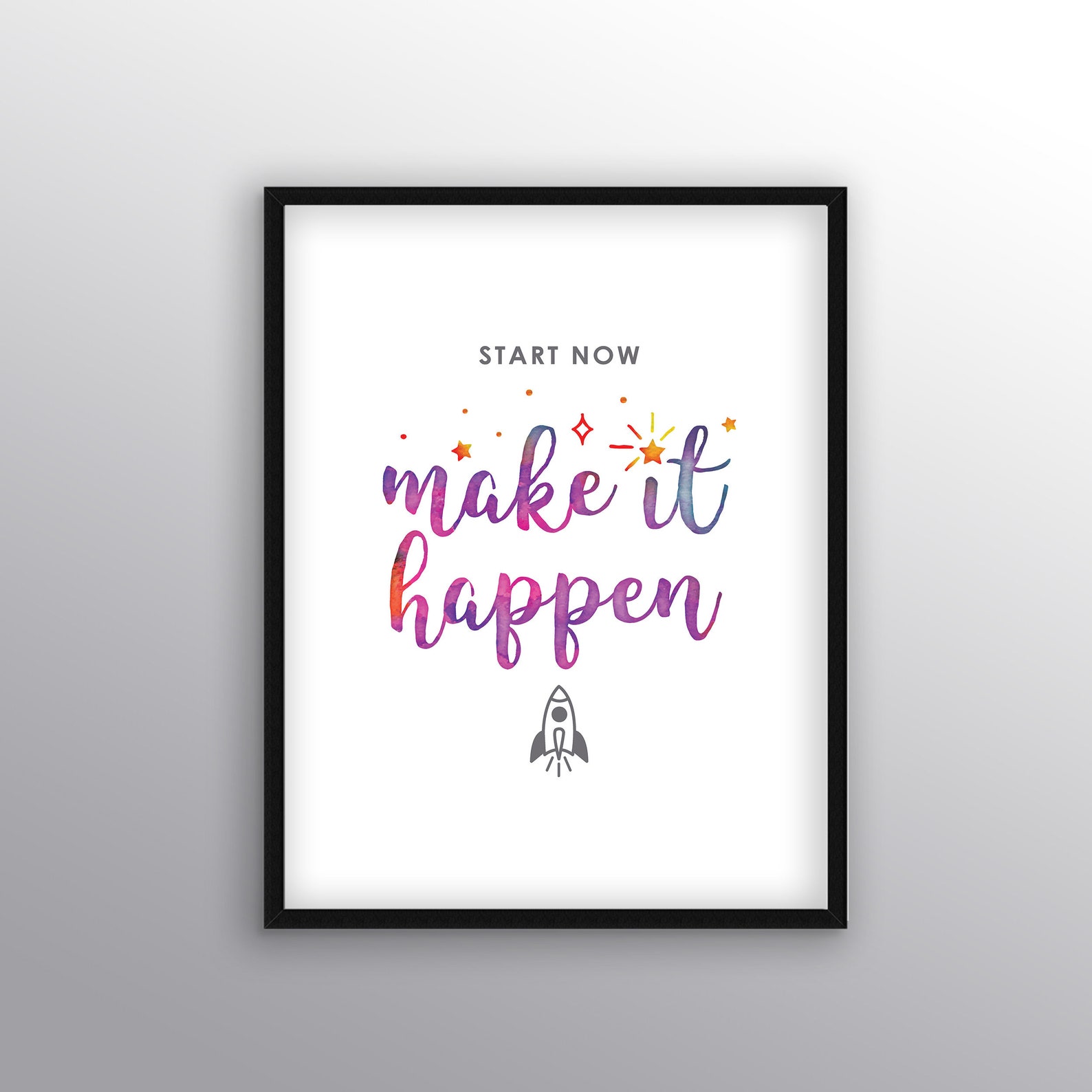 Watercolor Quote, Set of 3 Posters, Inspirational Wall Art ...