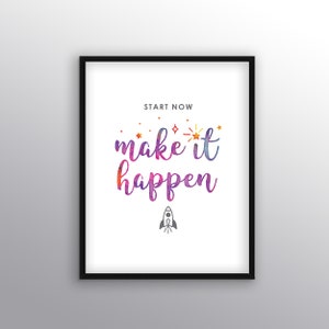 Watercolor Quote, Set of 3 Posters, Inspirational Wall Art ...