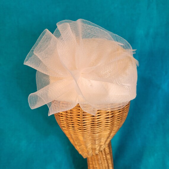 Vintage White Woven Hat by Edette Exclusive NY Paris … - Gem