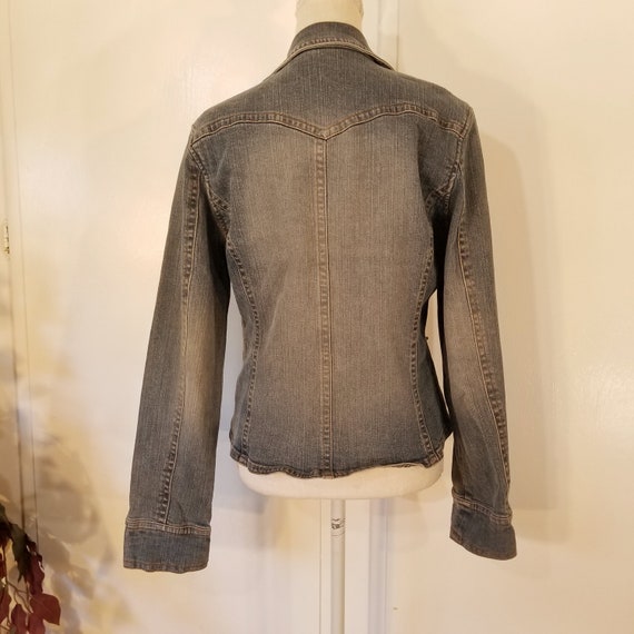 Unionbay Womens Indigo Denim Crop Blazer Jacket Size … - Gem