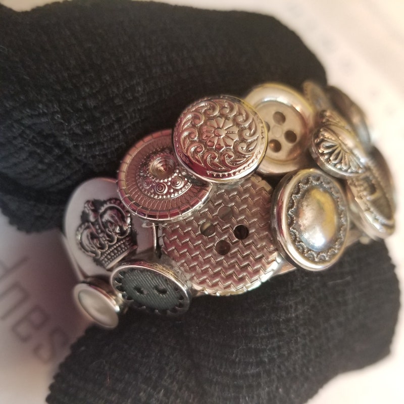 Silver Tone Buttons - Etsy