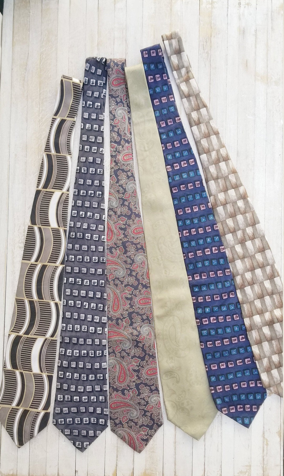 Corbatas de seda italianas de lujo para hombre Lote de 6 Monsieur ...