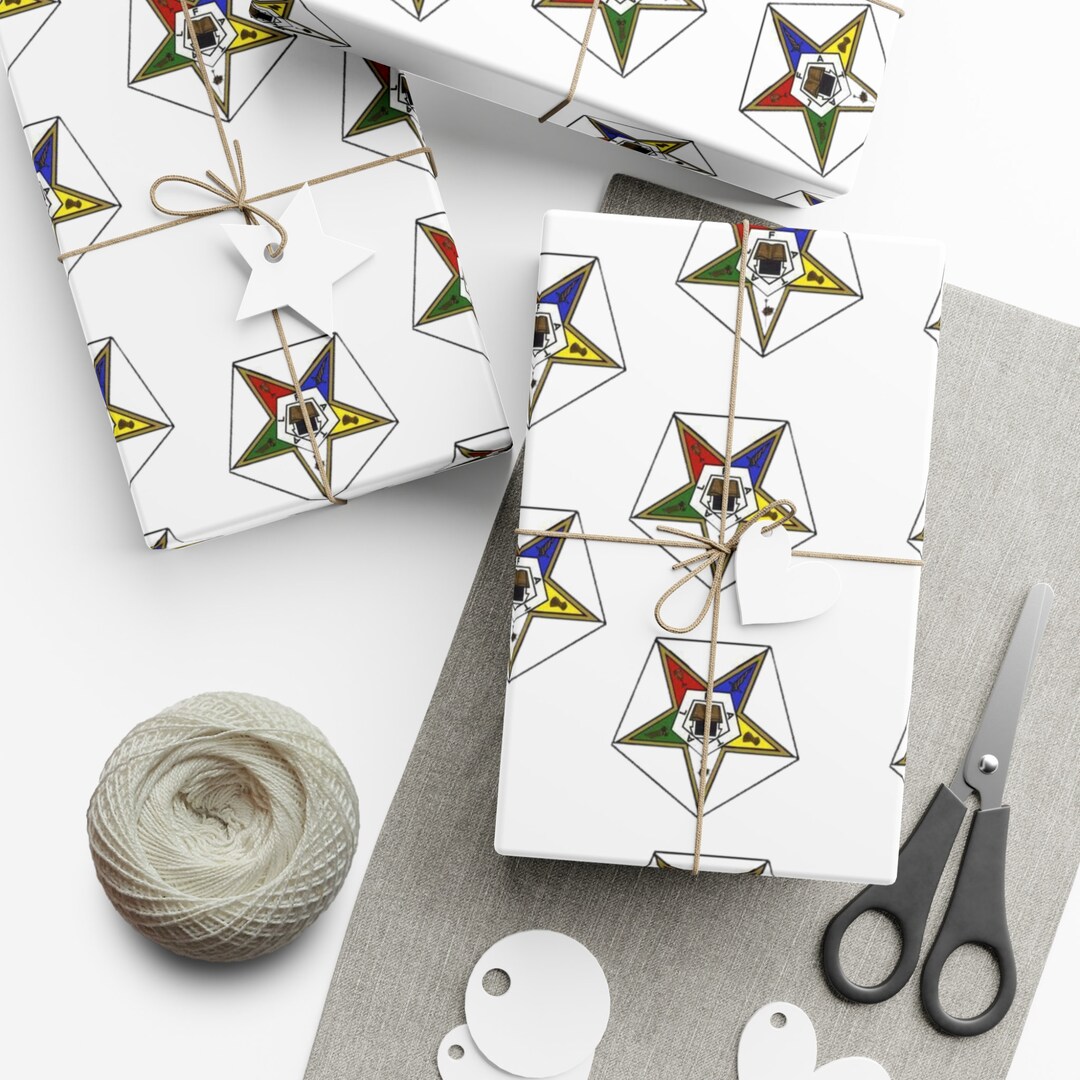 OES Order of Eastern Star Sisterhood Gift Wrap Papers - Etsy