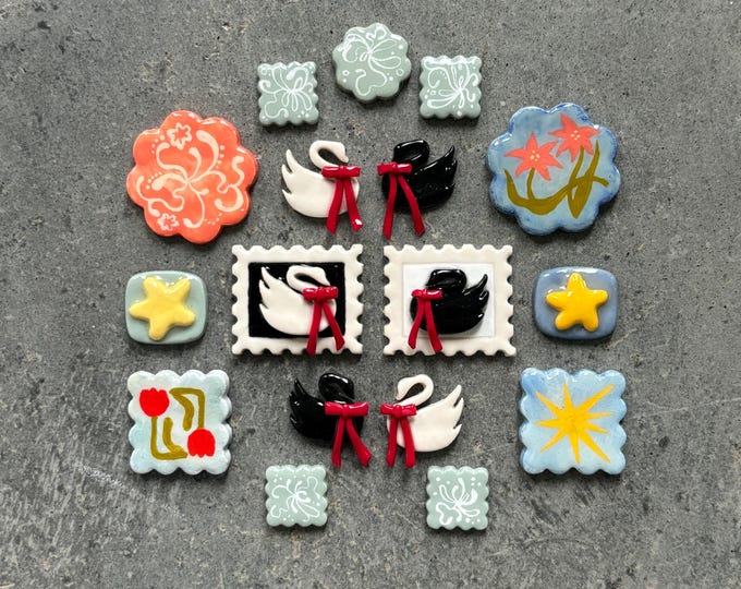 Abstract Magnets - Etsy