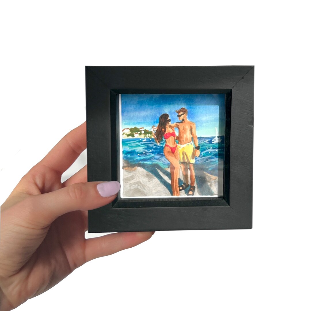 Cute Personalised Drawings of Couples. Faceless Portraits in - Etsy