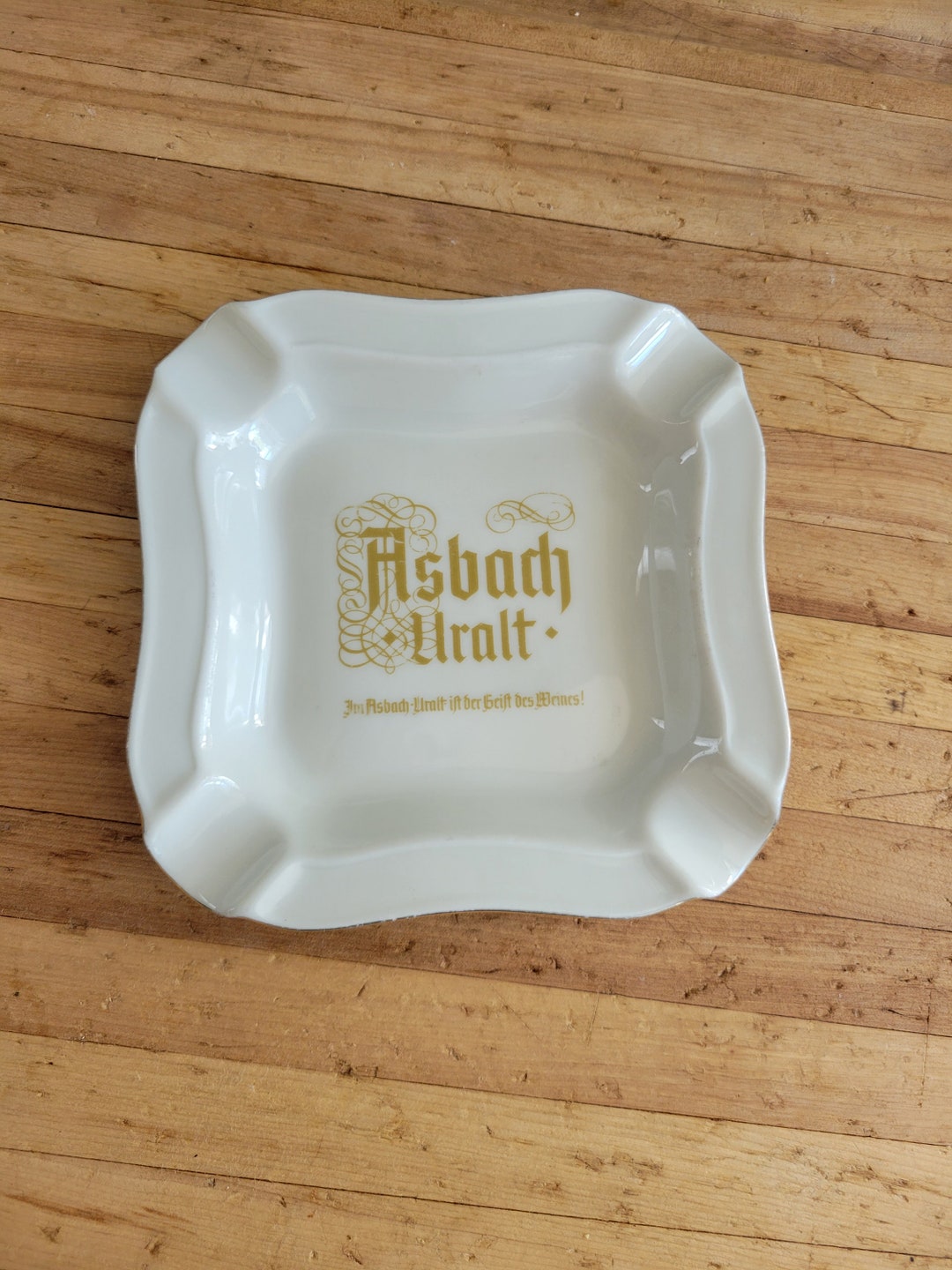 Asbach Uralt German Brandy Ashtray. - Etsy