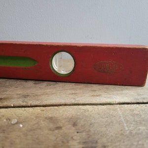 Vintage Wooden Dunlap Level. Old Red Approved Dunlap Tool Level. - Etsy