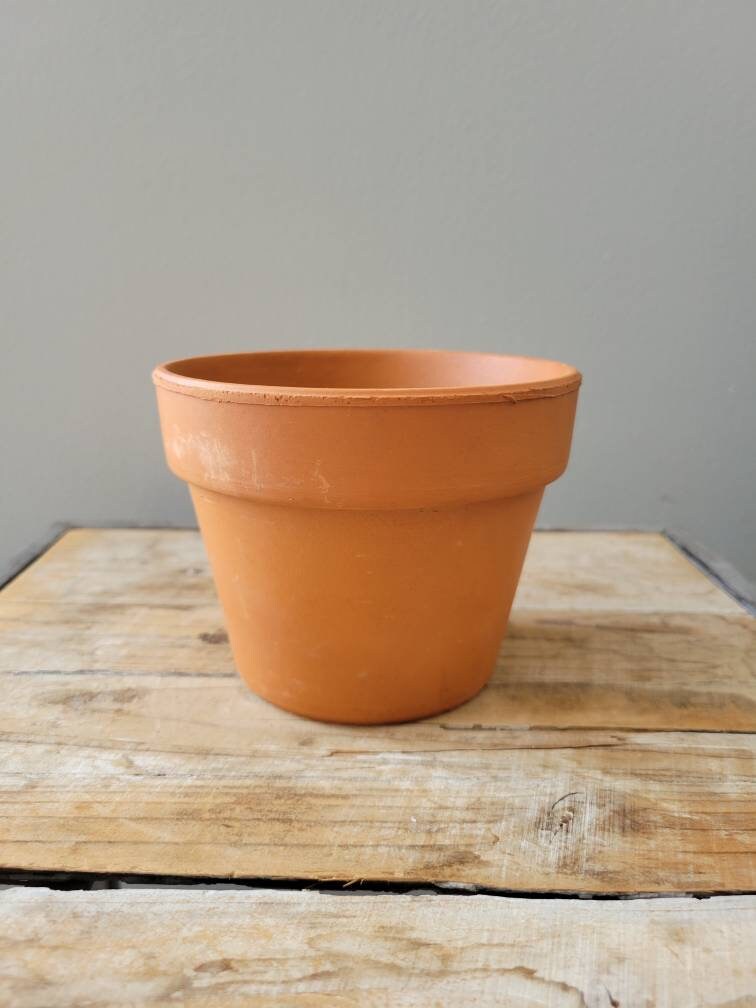 Vintage Terracotta Clay Pot. Clay Flower Pot. 3 Inch Planter - Etsy