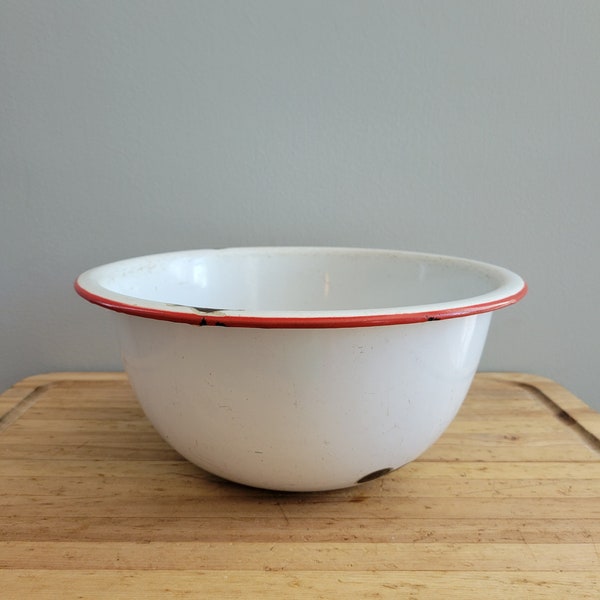 Large Enamel Bowl - Etsy