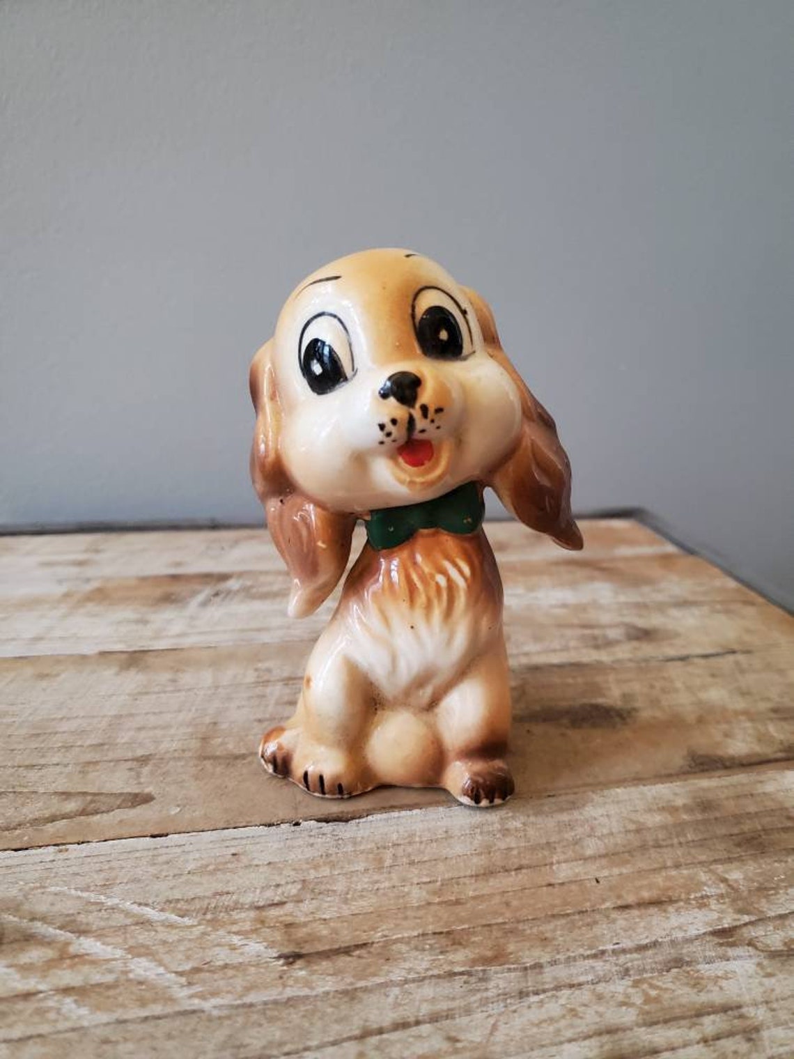 Vintage Puppy Figurine. Old Made in Japan Dog Statue. Antique Hound Dog ...