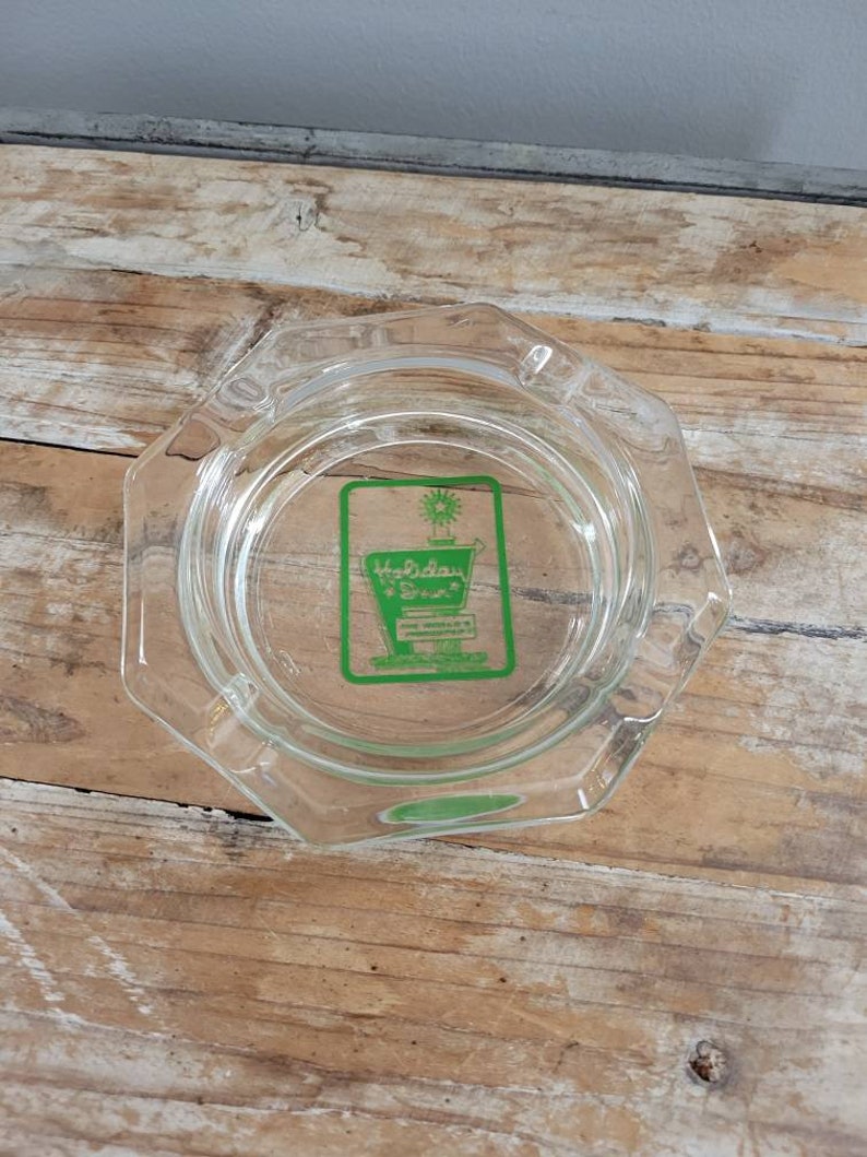 Vintage Holiday Inn Glass Ashtray. Old Hotel Memorabilia Ash - Etsy