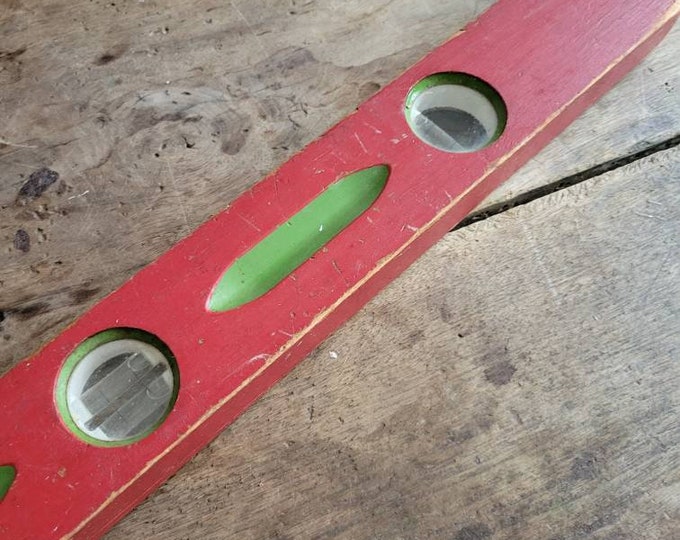 Vintage Wooden Dunlap Level. Old Red Approved Dunlap Tool Level. - Etsy