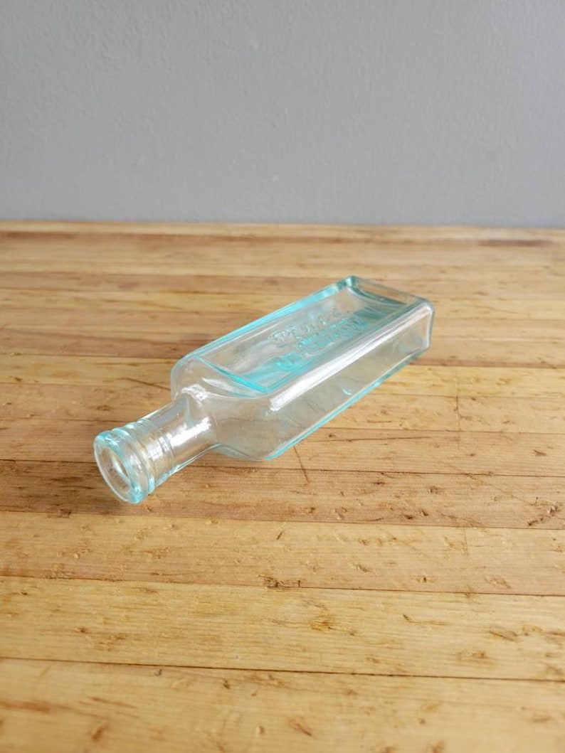 Vintage Blue Glass Pinex Cough Syrup Bottle. Old Sea Blue Cork - Etsy