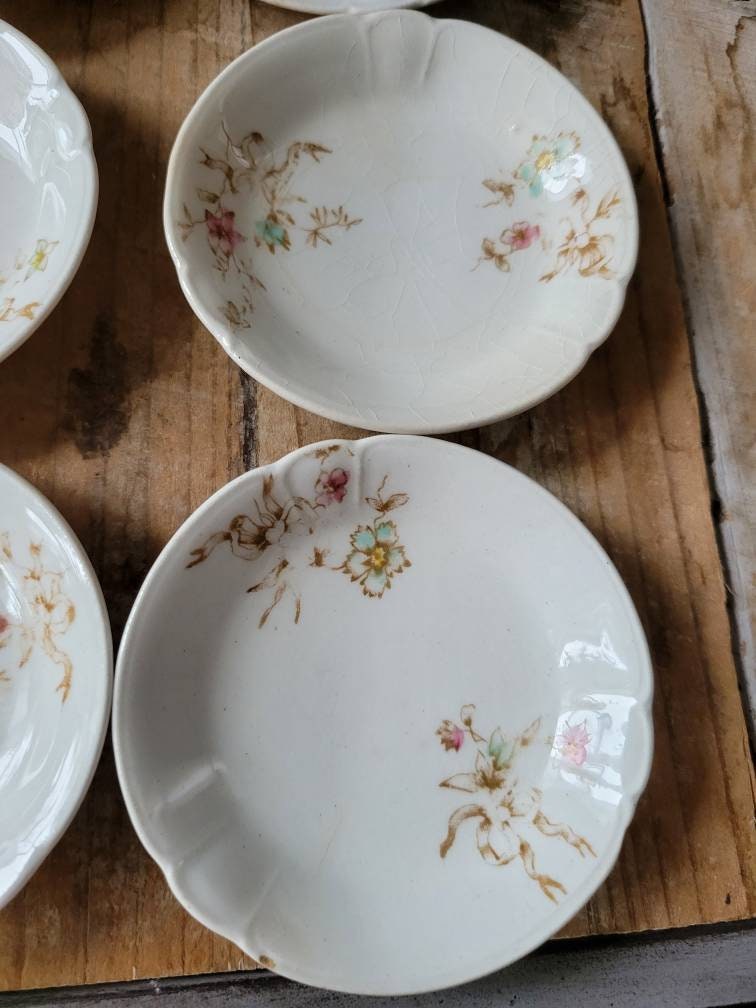 Vintage Tiny White Ironstone Butter Pat. Antique Ironstone | Etsy