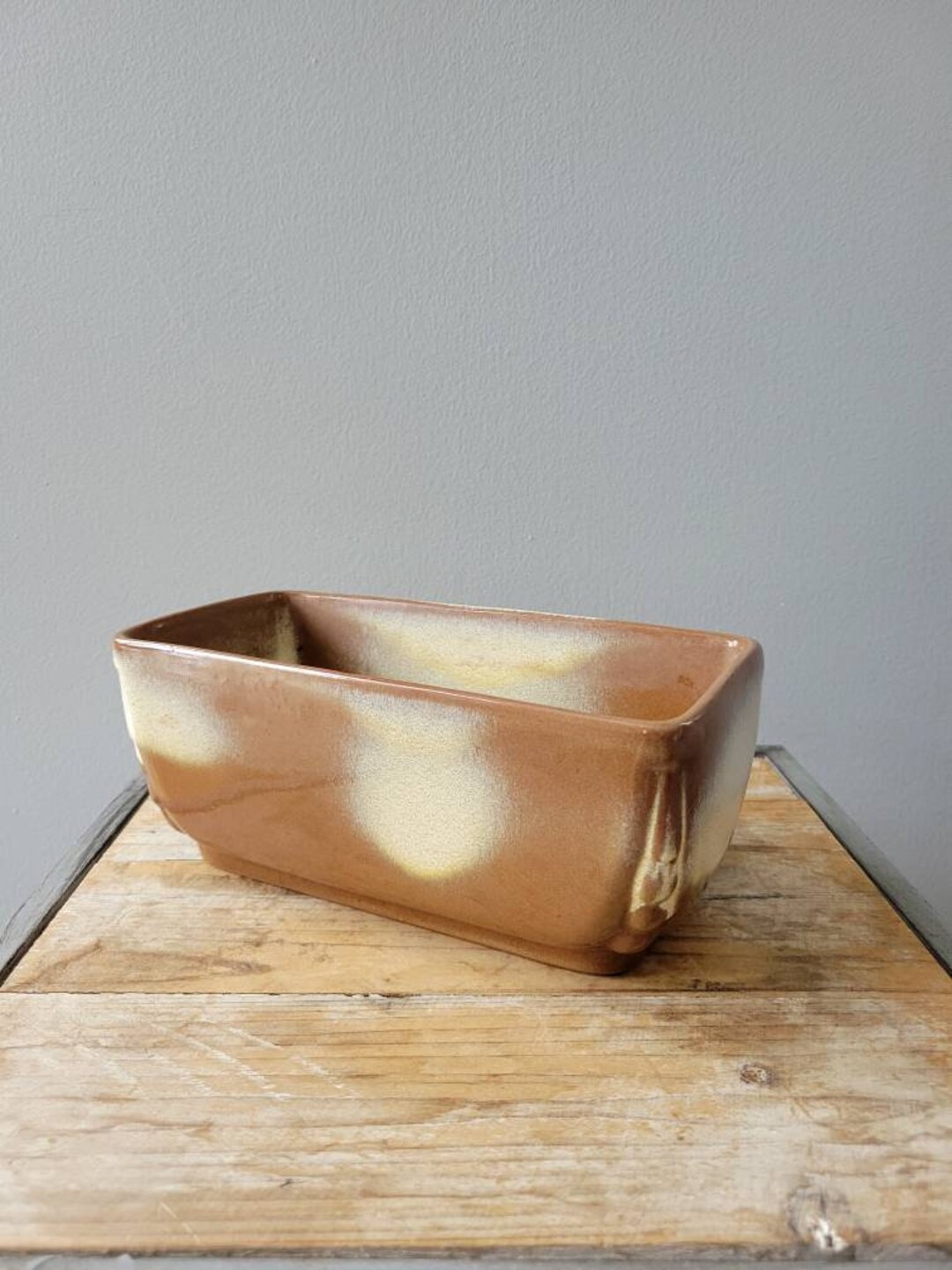 Vintage Square Frankoma Planter. Antique Indoor Flower Pot. Old ...