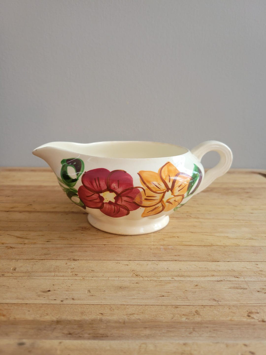 Vintage Blue Ridge Hand Painted Underglazed Southern Potteries Gravy ...