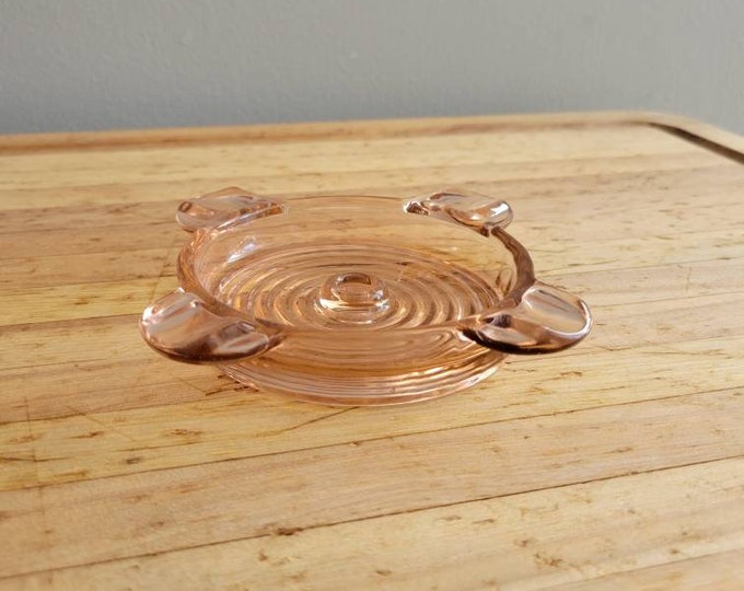 Vintage Pink Glass Ashtray. Old Personal Ashtrays. - Etsy